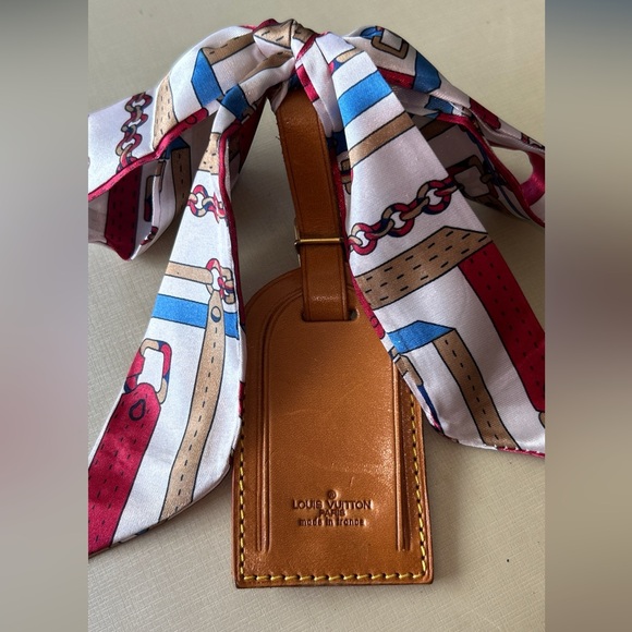 Louis Vuitton | Accessories | Louis Vuitton Leather Bag Or Key Tag With ...